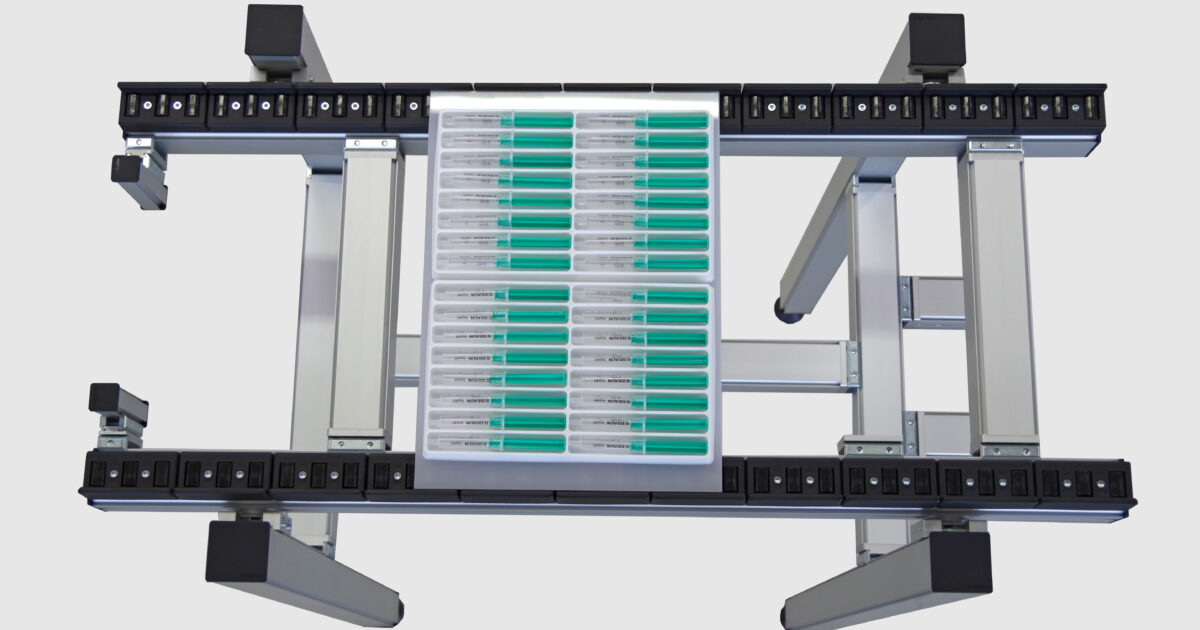 Roller conveyor solutions with flexible aluminum framing system
