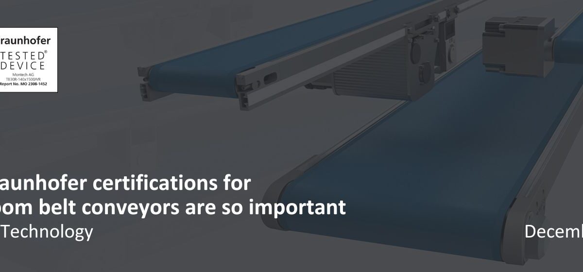 Fraunhofer Certification for Cleanroom Belt Conveyors